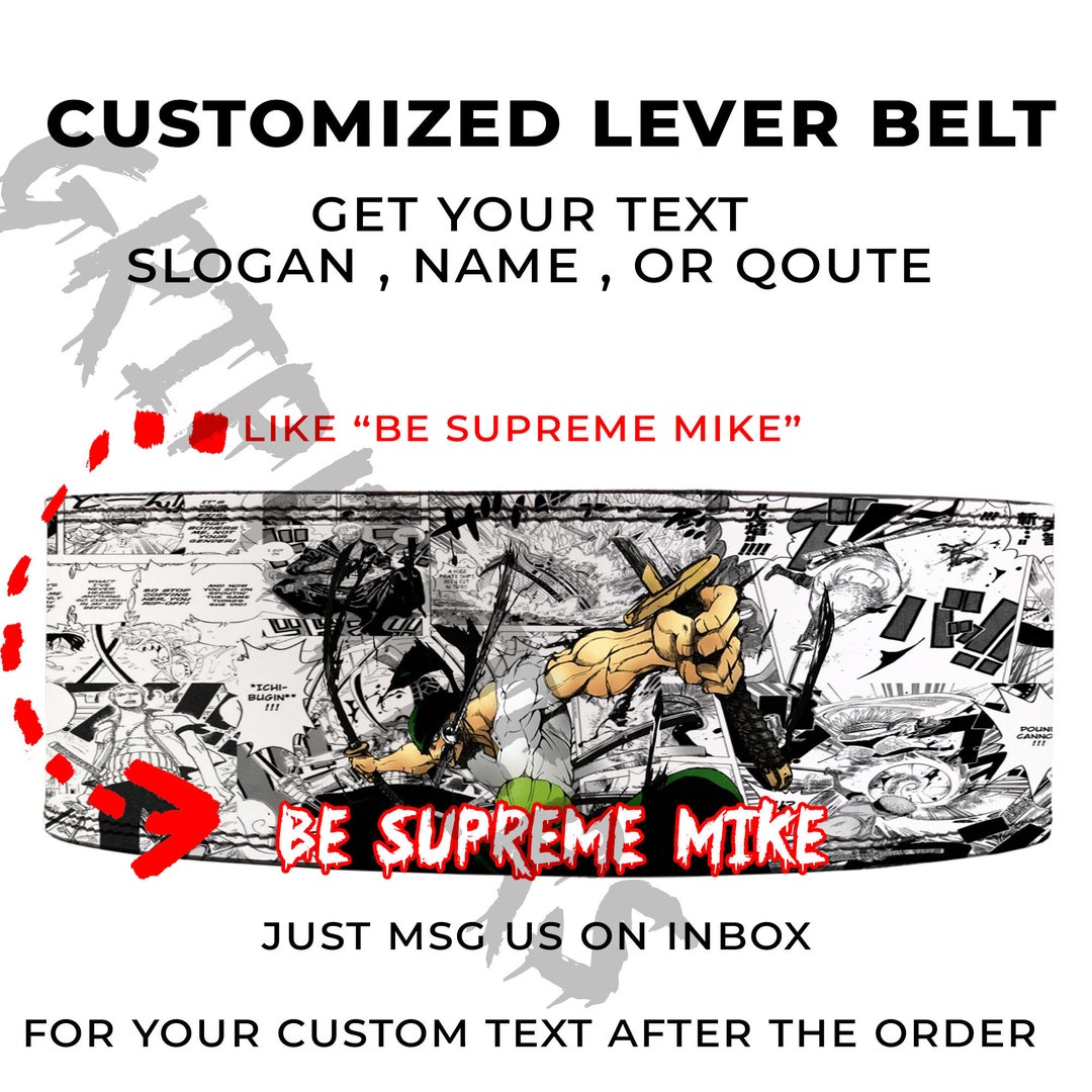 Roronoa Zoro Anime Lever Belt , One Piece Lever Belt, Zorolifting Belt ...