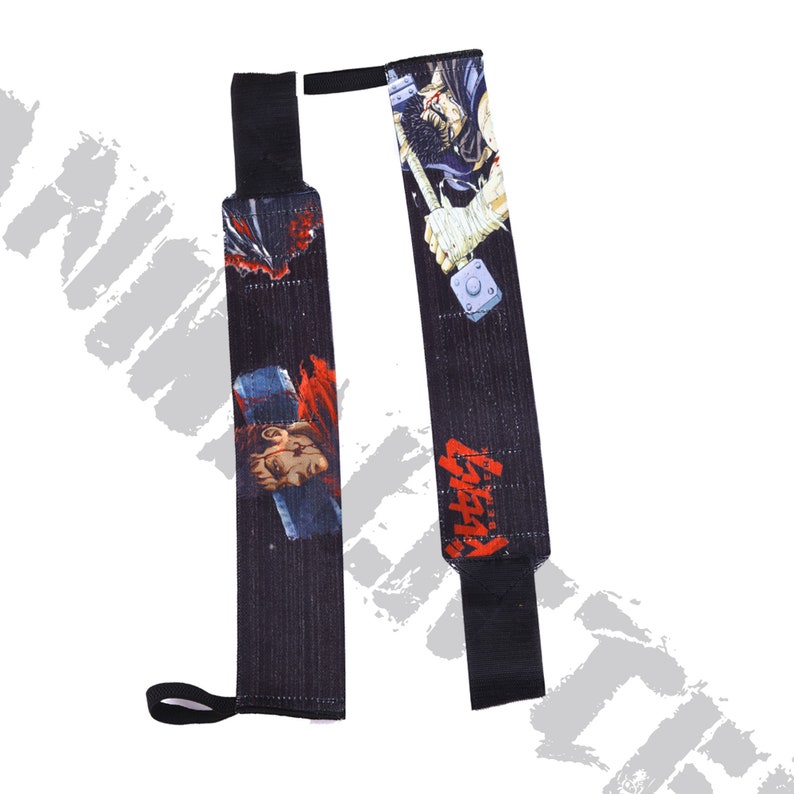 Berserk Anime Wrist Wraps , Anime Unisex Powerlifting Wrist Wraps With ...