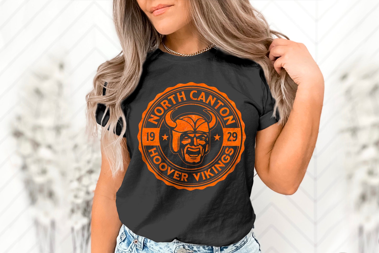 North Canton Hoover High School Hoover Vikings Tshirt Tee Shirt Noca High Ohio Middle School ...