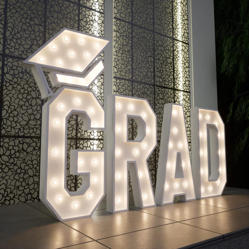 MR & MRS Marquee Lights - Custom Wedding Sign, 2ft/3ft/4ft LED Letters ...