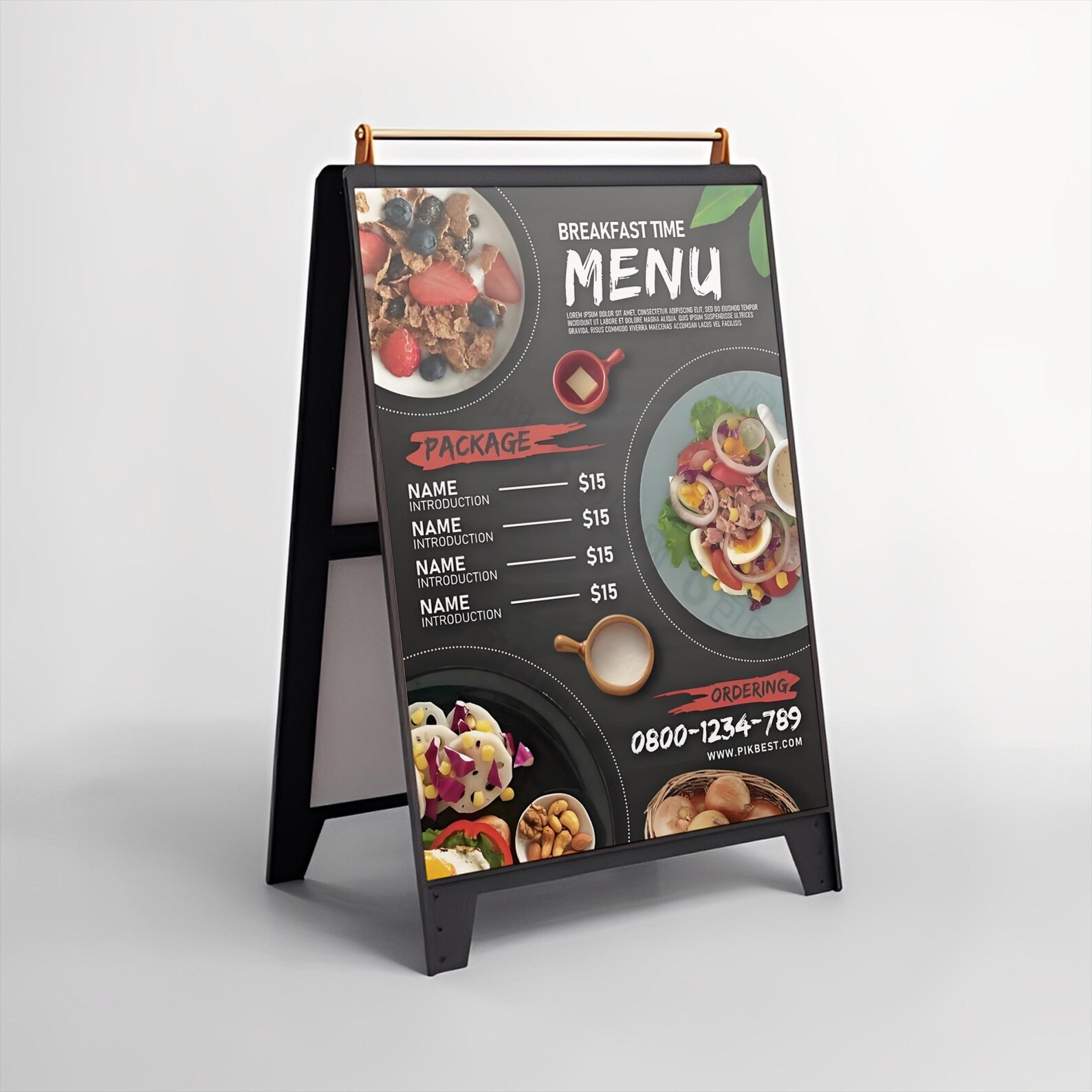 Folding Promotional Stand Mobile Advertising Display Double-sided Sign ...