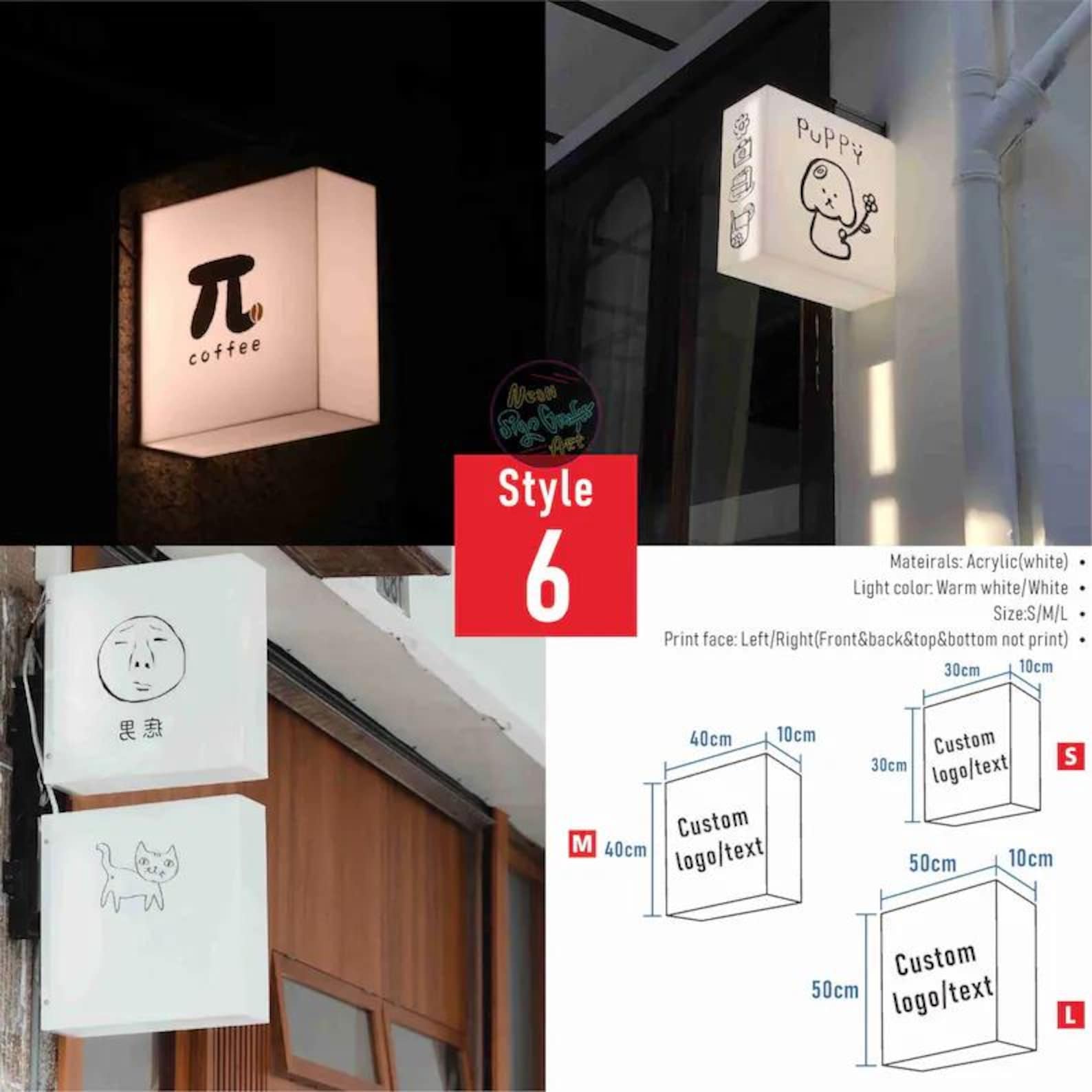 Custom LED Acrylic Light Box - Personalized Illuminated Sign for ...