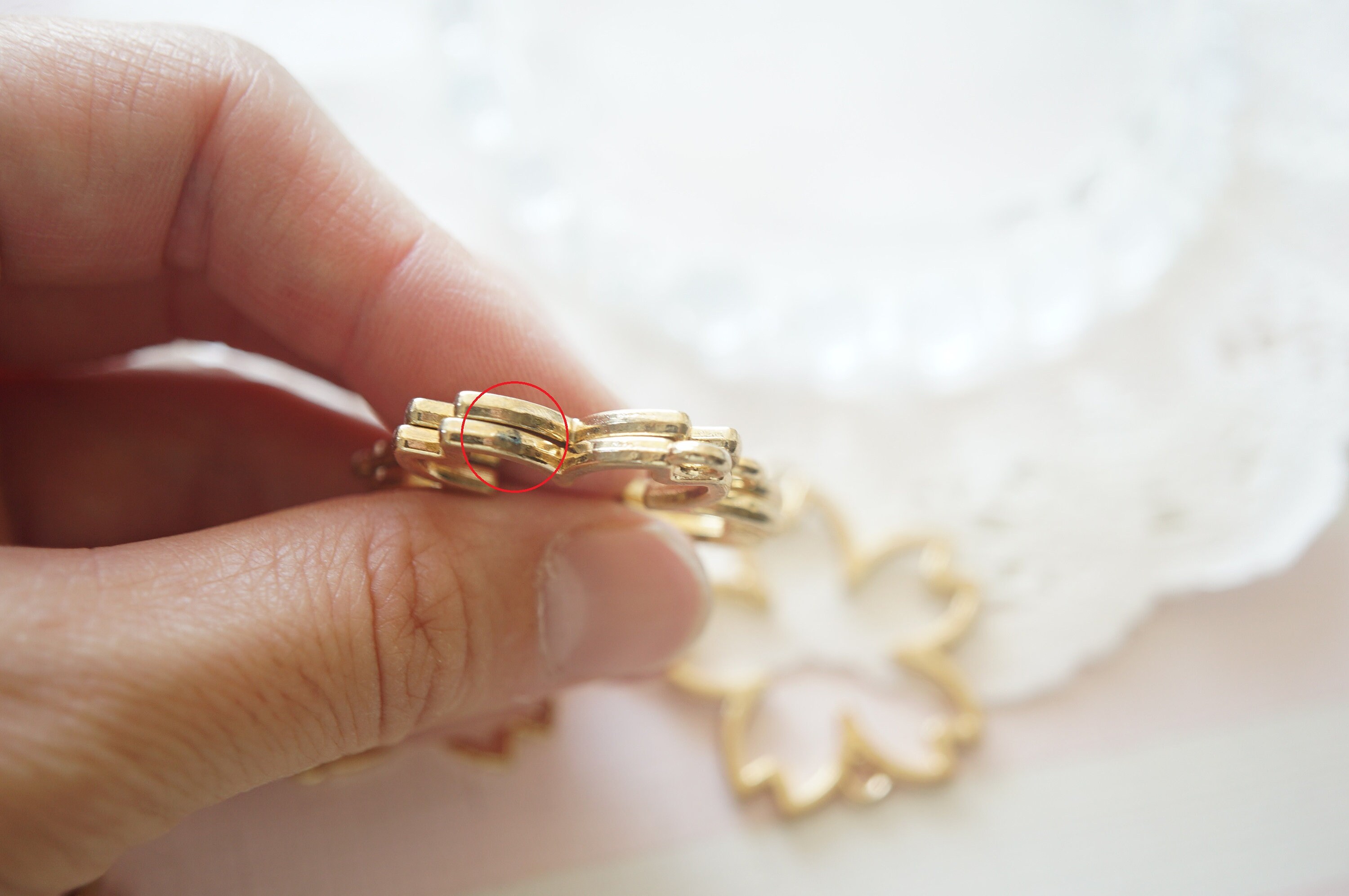 Double Loops /open Bezel Connector Charm/ Sakura Cherry - Etsy