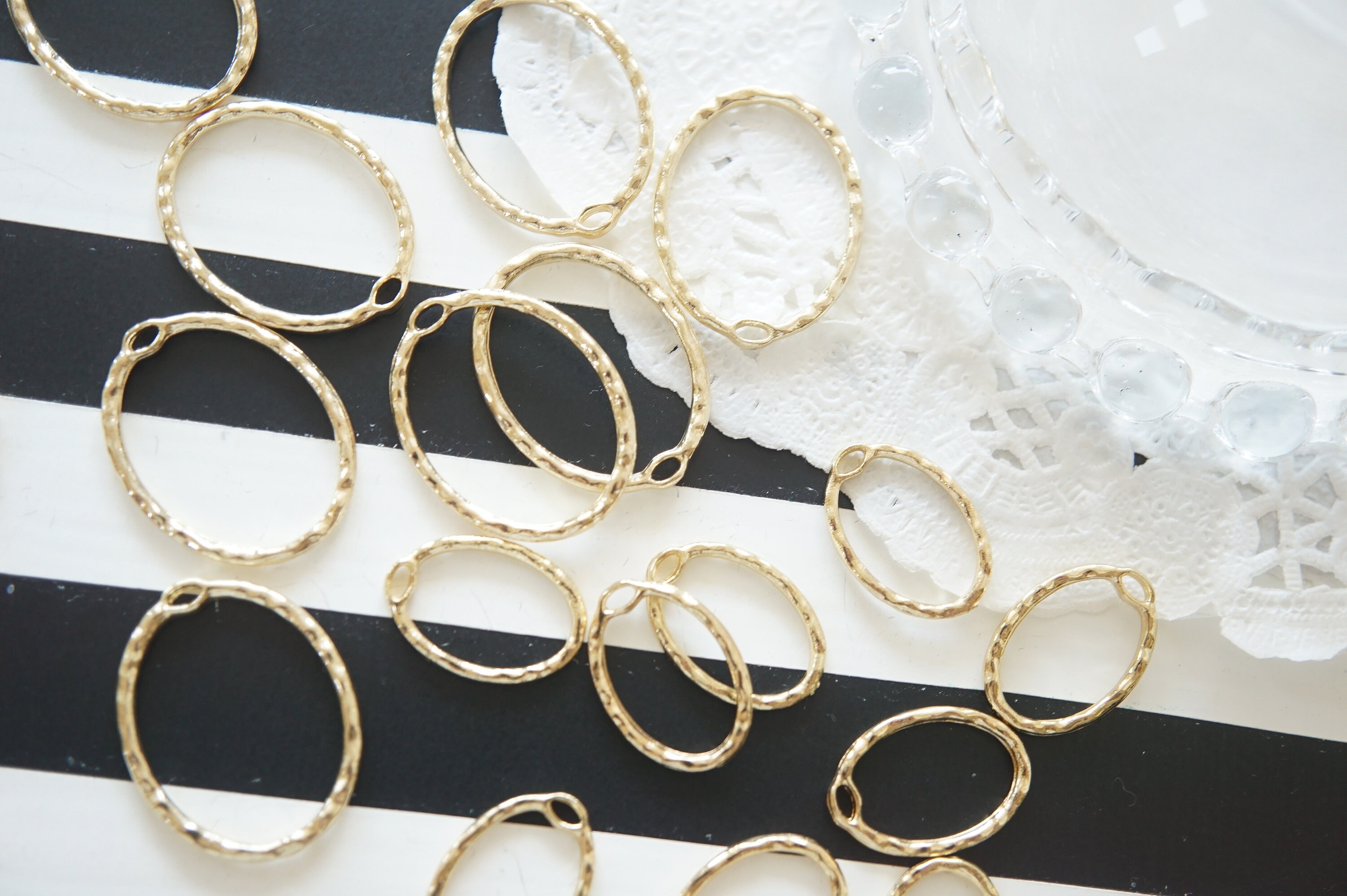 5 Pcs Open Back Bezel Charms / Oval 12-25mm 2 Sizes AZ1053 - Etsy