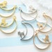 4 Pcs Open Back Bezel Charms /cat With Crescent Moon (29mm33mm) AZ516 ...