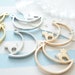 4 Pcs Open Back Bezel Charms /cat With Crescent Moon (29mm33mm) AZ516 ...