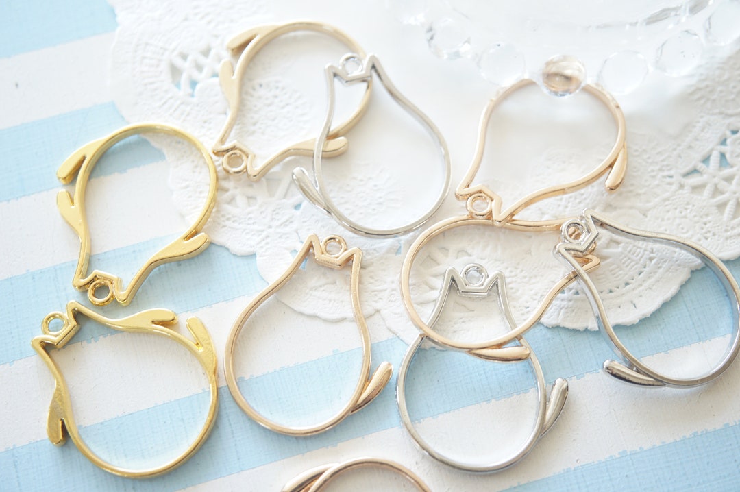 5 Pcs Open Back Bezel Charms / Round Fatty Cat ( 26mm35mm) AZ517 - Etsy