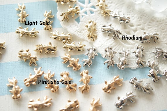 10-20 Pcs Resin Inclusions/inserts 6mm11mm Goldfish AA063 | Etsy