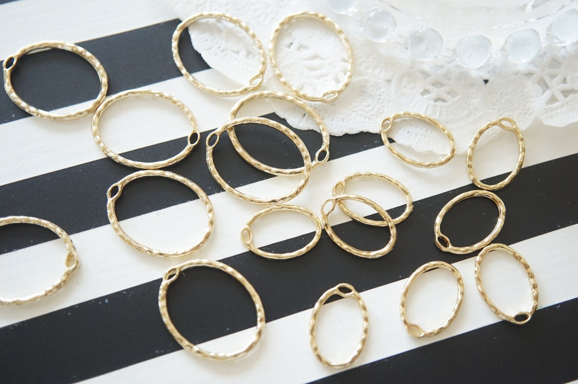 5 Pcs Open Back Bezel Charms / Oval 12-25mm 2 Sizes AZ1053 - Etsy