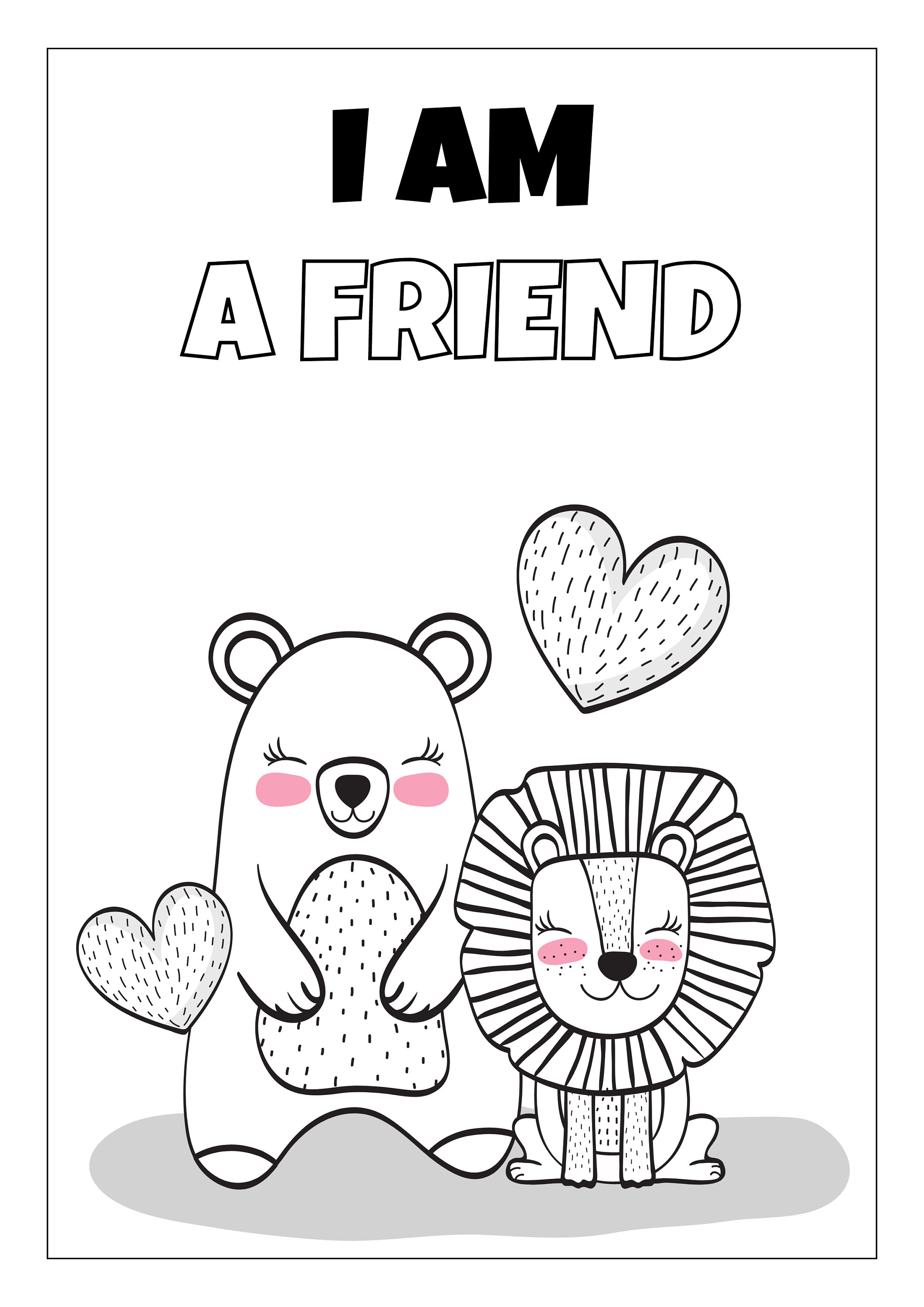 Jungle Safari Printable Coloring Pages for Preschool Kids - Etsy