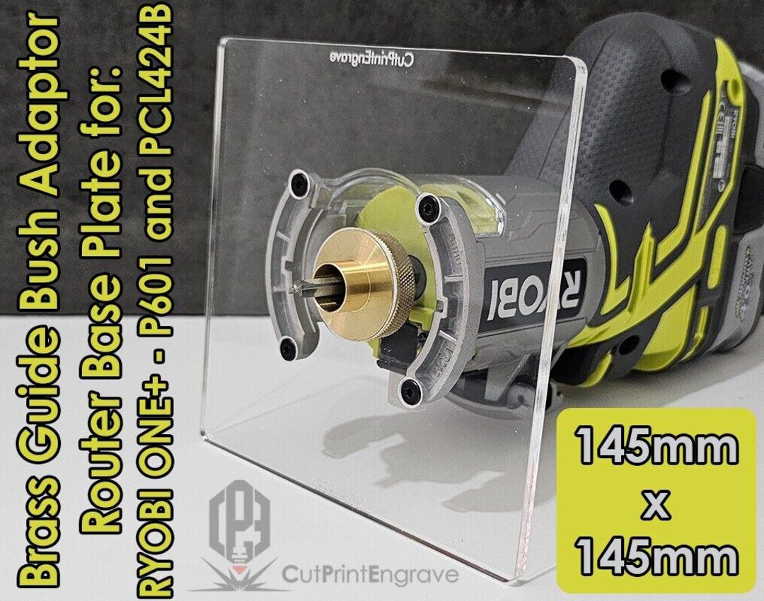 Ryobi One+ 18v P601 Pcl4424b Trimmer Router Brass Guide Bush Adaptor ...