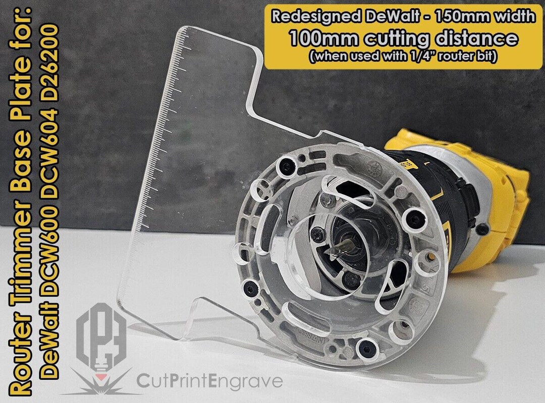 Redesigned Dewalt Router Base Plate for Dcw600 Dcw604 D26200 Cordless ...