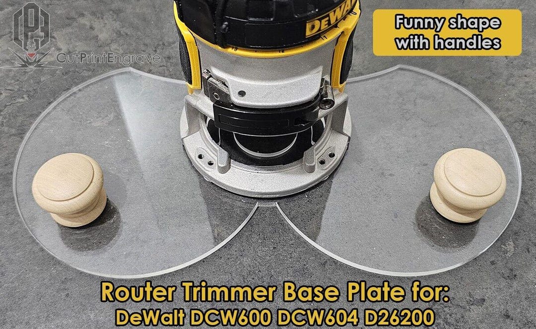 Funny Boobies Shape : Handle Router Base Plate for Dewalt Dcw600 Dcw604 ...