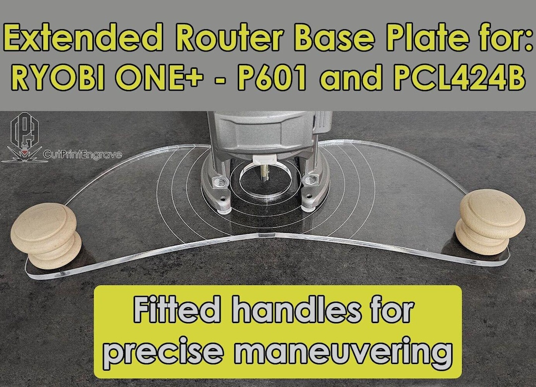 Handle Trimmer Router Base Plate for Ryobi One18v P601 Pcl4424 - Etsy
