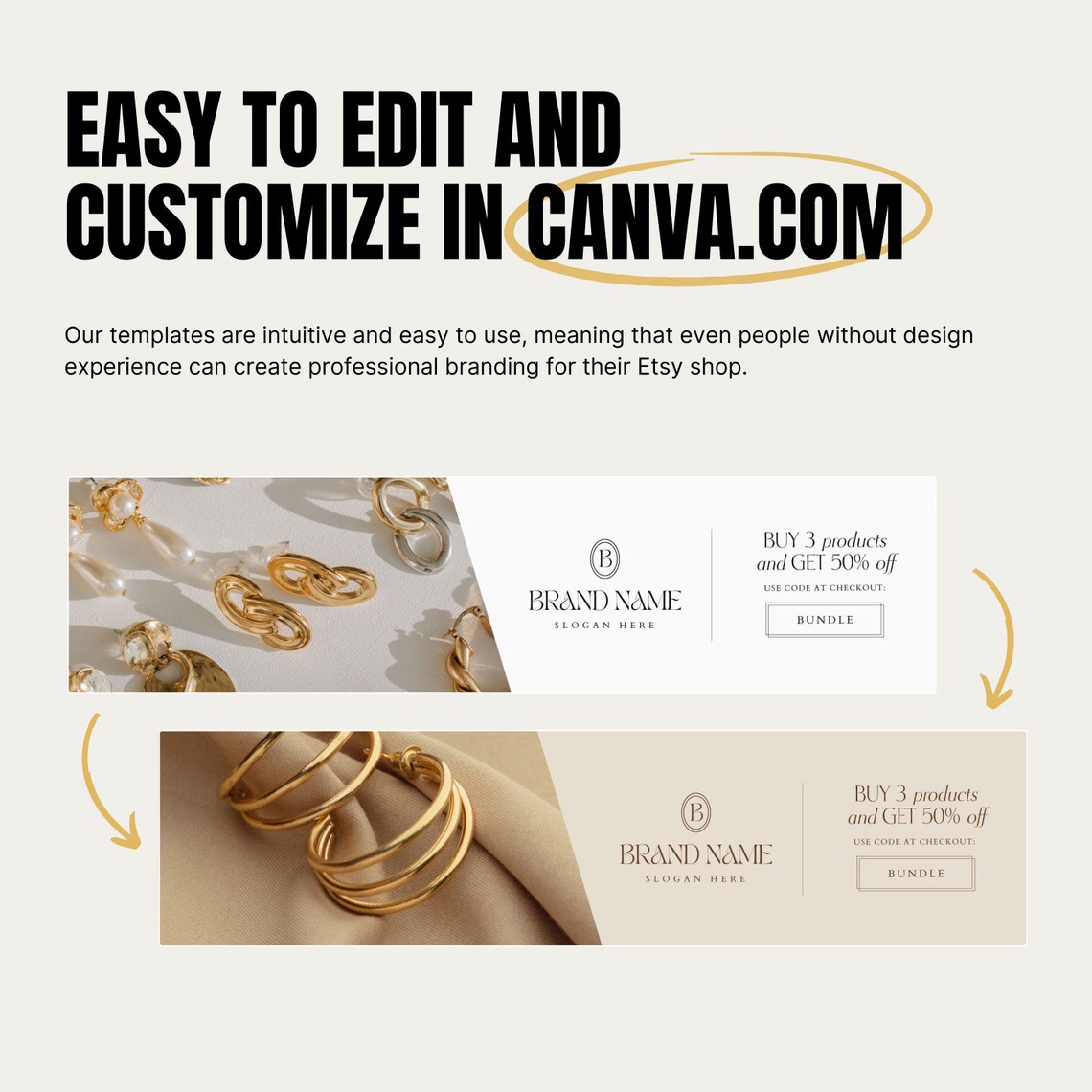 Etsy Banner Template, Etsy Shop Kit, Etsy Canva Template, Etsy Listing ...