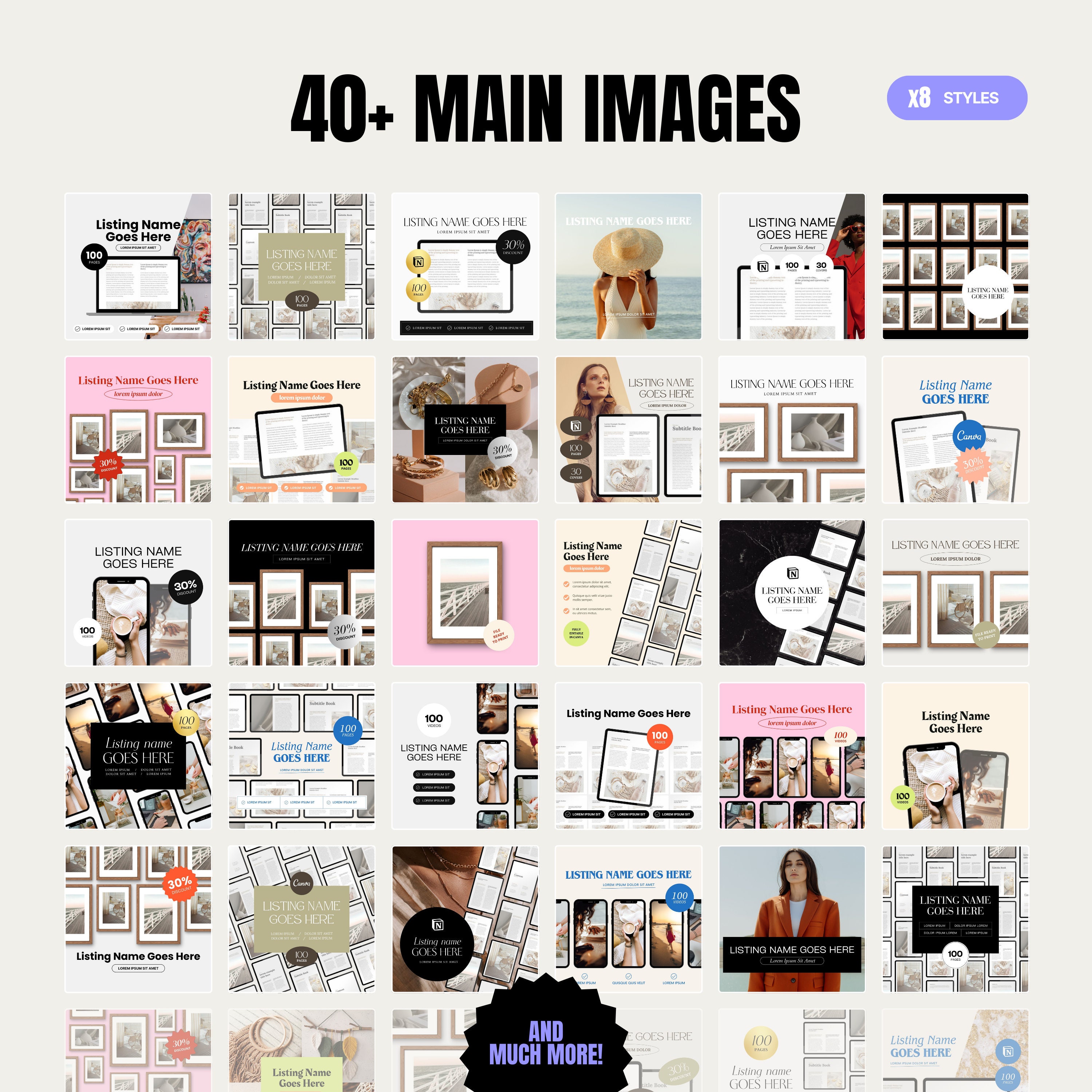 Etsy Shop Bundle, Etsy Shop Kit, Etsy Canva Template, Etsy Shop ...