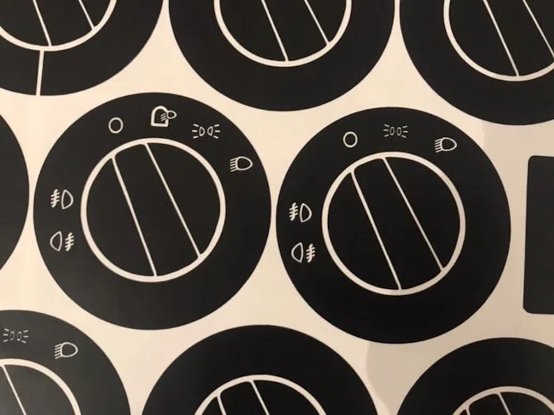 Vw Fit Button Repair Stickers for Volkswagen Passat B6/ Touran/ Golf ...