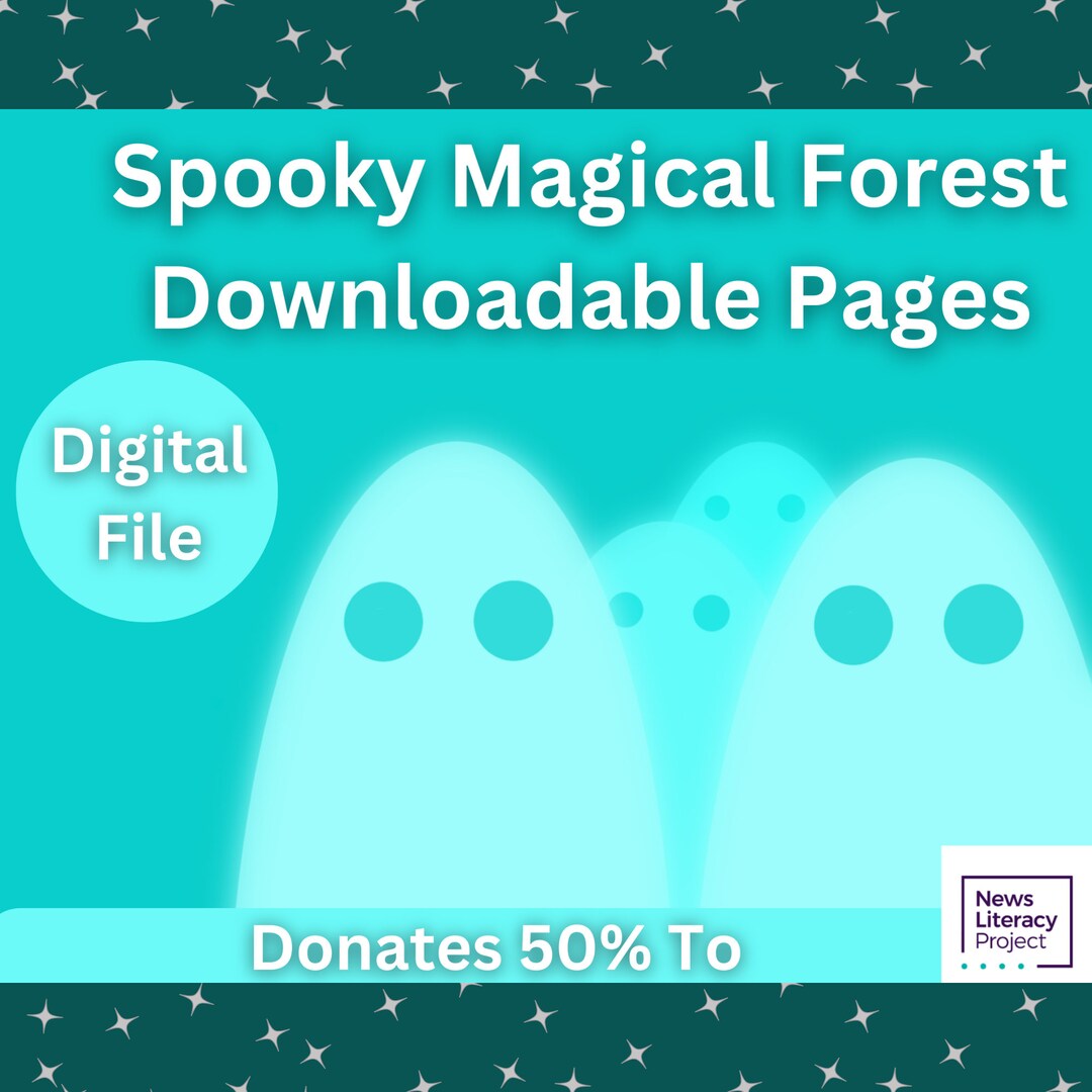 Spooky Magical Forest | Printable Stationary | Halloween | Ghosts ...
