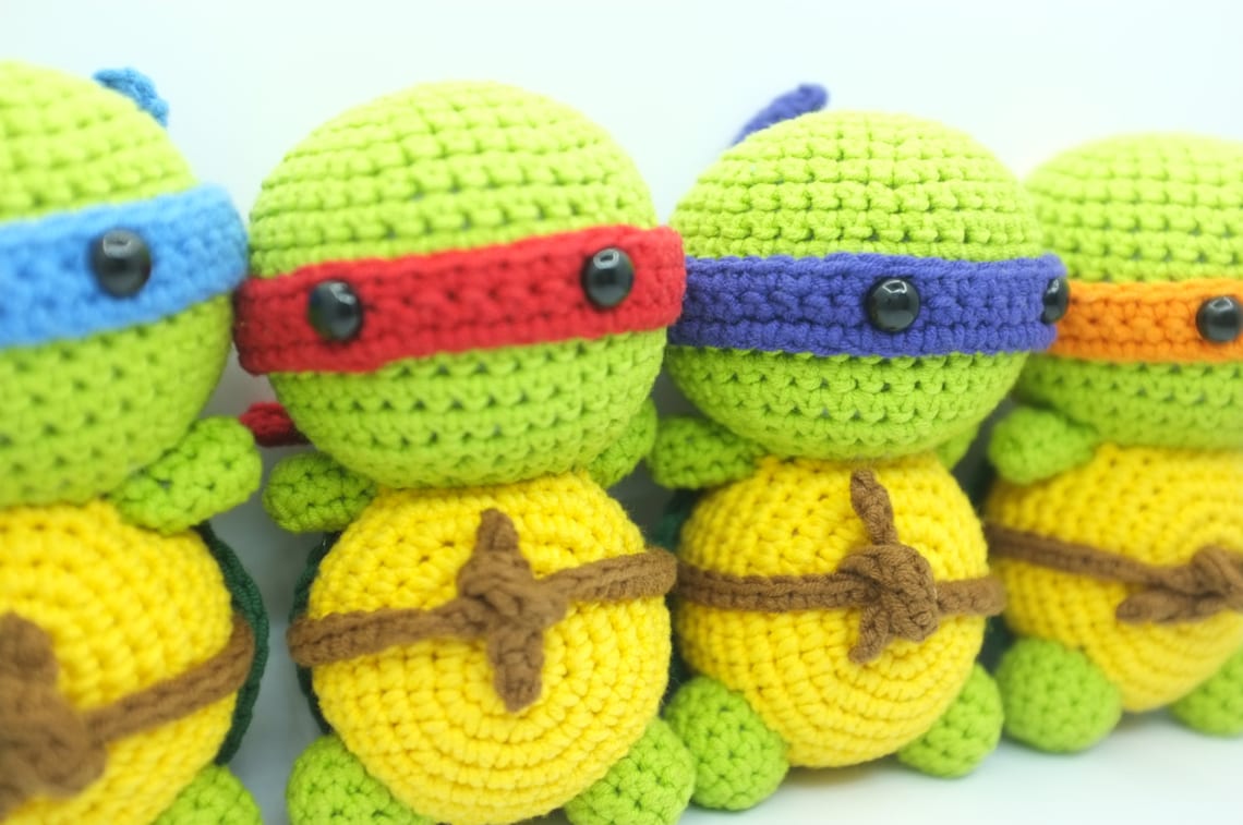 PATTERN Ninja Turtle TMNT Amigurumi Crochet PDF Instant - Etsy