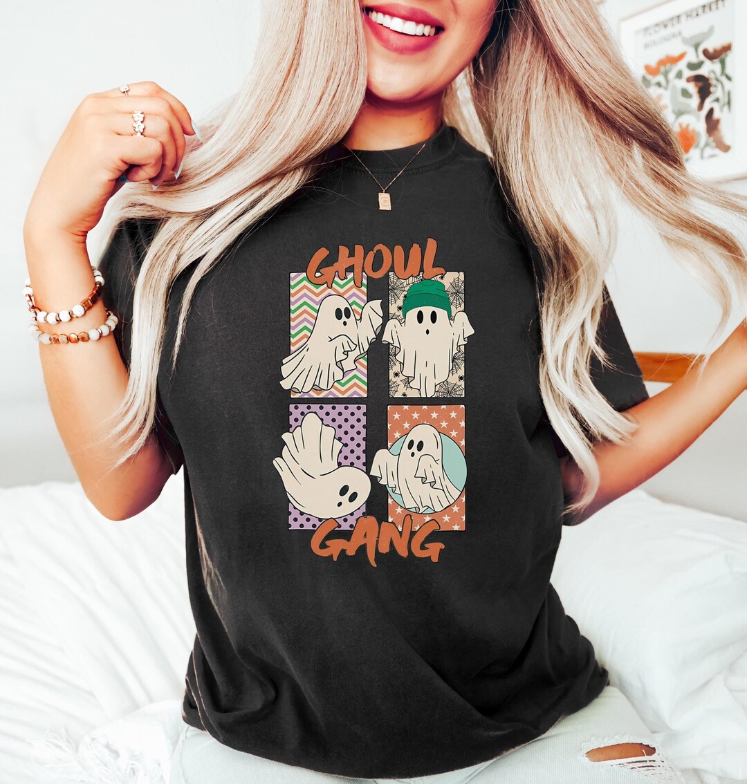Ghoul Gang Shirt, Funny Halloween Sweatshirt, Funny Ghost Shirt, Retro ...