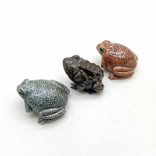 Miniature Ceramic Frog Toad Mini Baby Reptile Animal Cute - Etsy