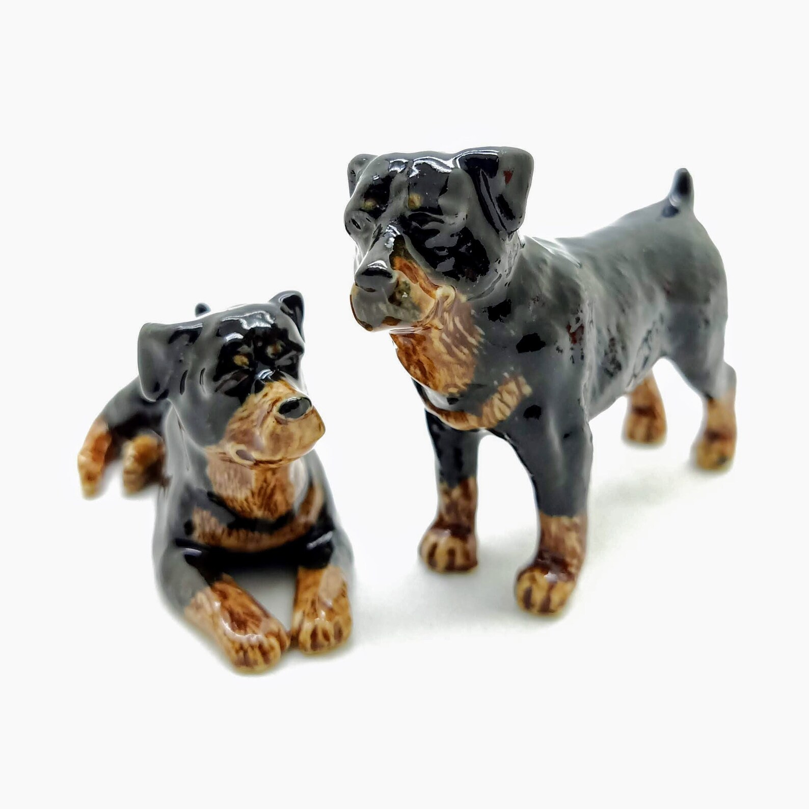 Rottweiler Dog Ceramic Figurines Animal Statue for Dog - Etsy