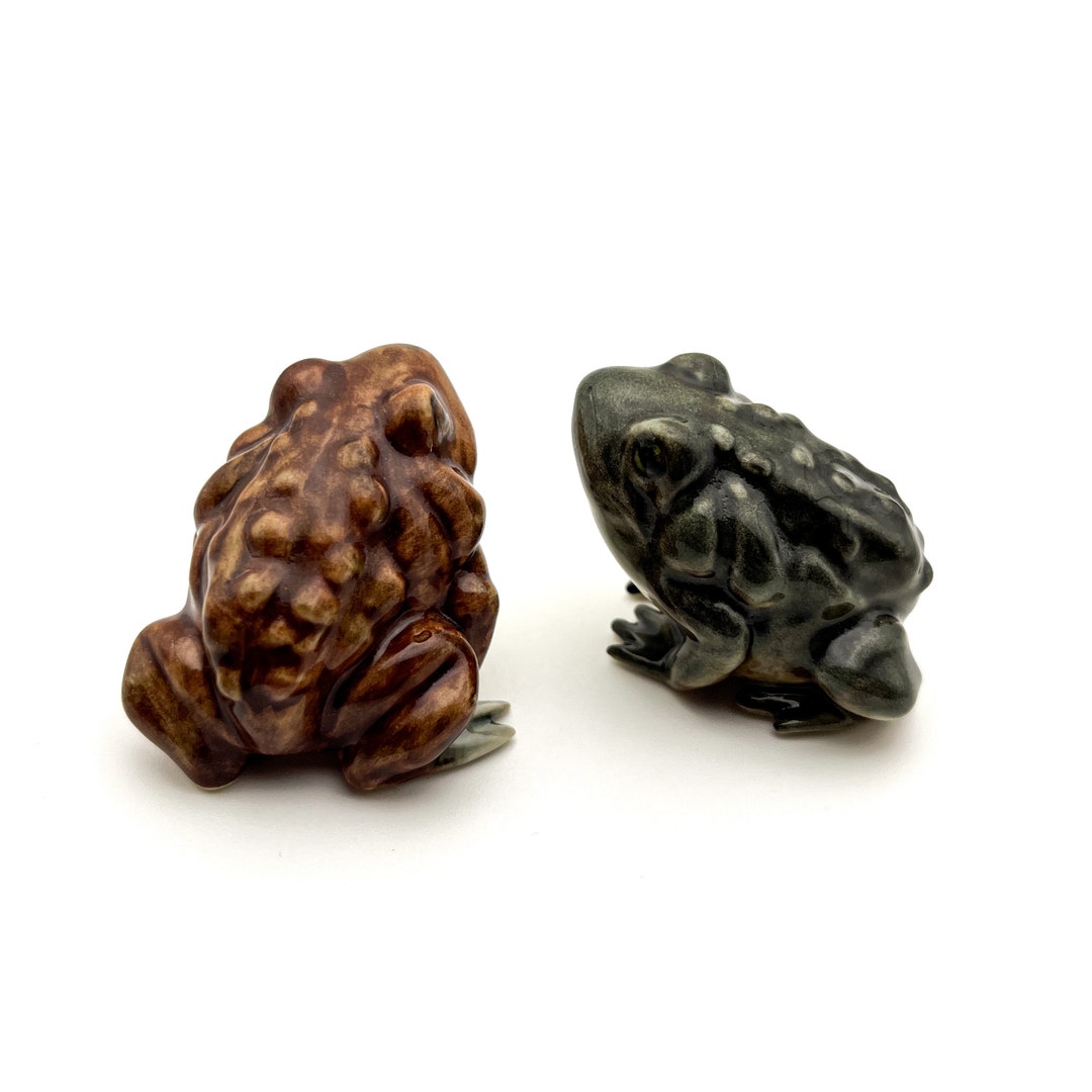Toad Ceramic Figurine Gift for Amphibian Lovers and Home Decoration ...