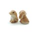 Set of 2 Tiny Rabbit Bunny Ceramic Figurines Miniature Animal Statue ...
