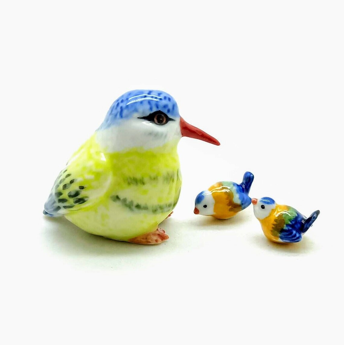 Set of 3 Sandpiper Bird Figurine Ceramic Animal Miniature | Etsy