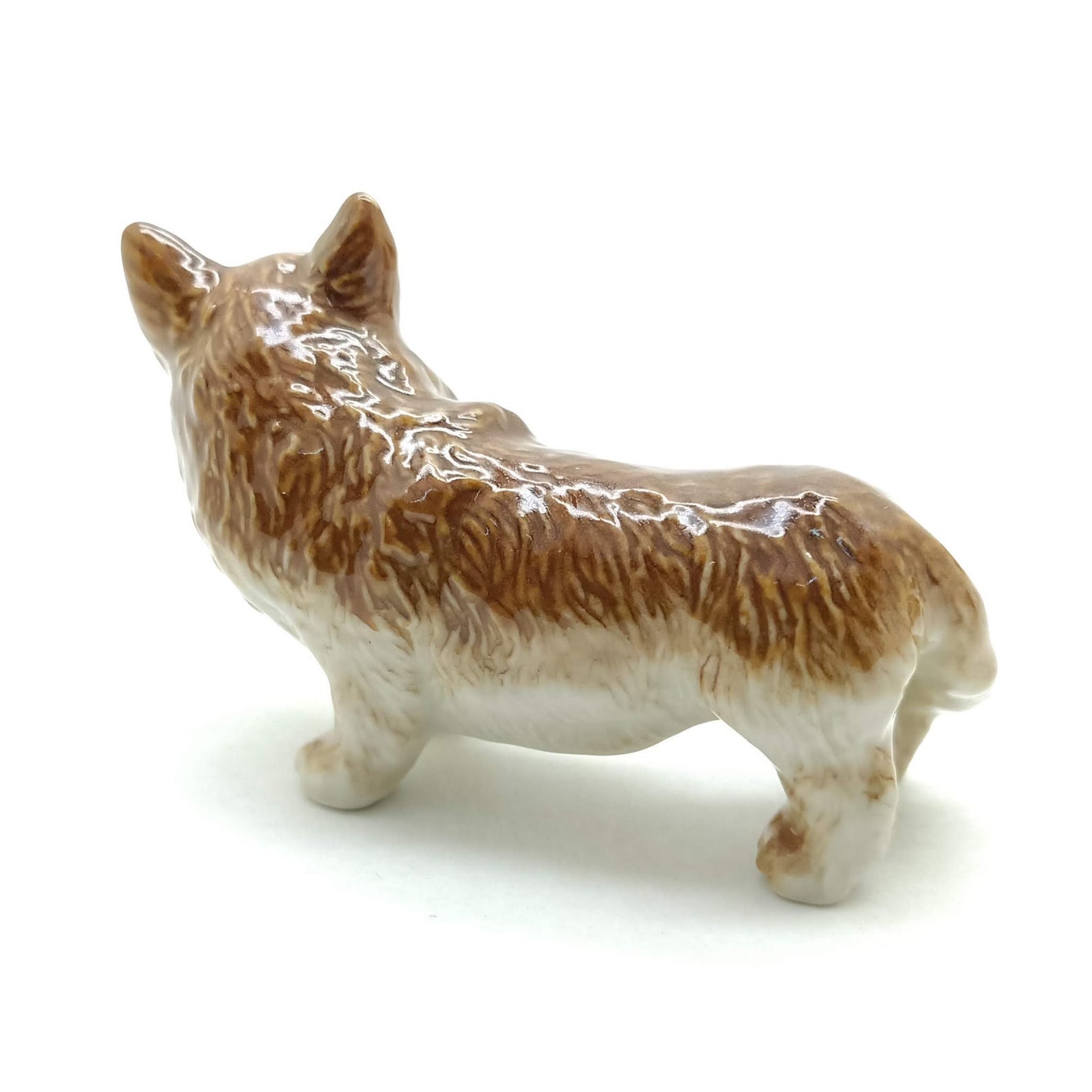Corgi Dog Figurine Ceramic Animal Miniature Statue | Etsy
