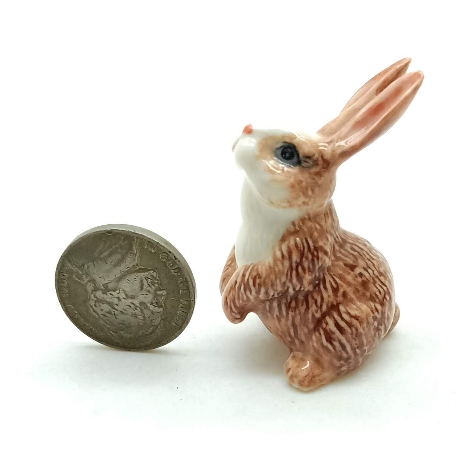 Set of 4 Bunny Rabbit Ceramic Figurine Animal Statue - Etsy