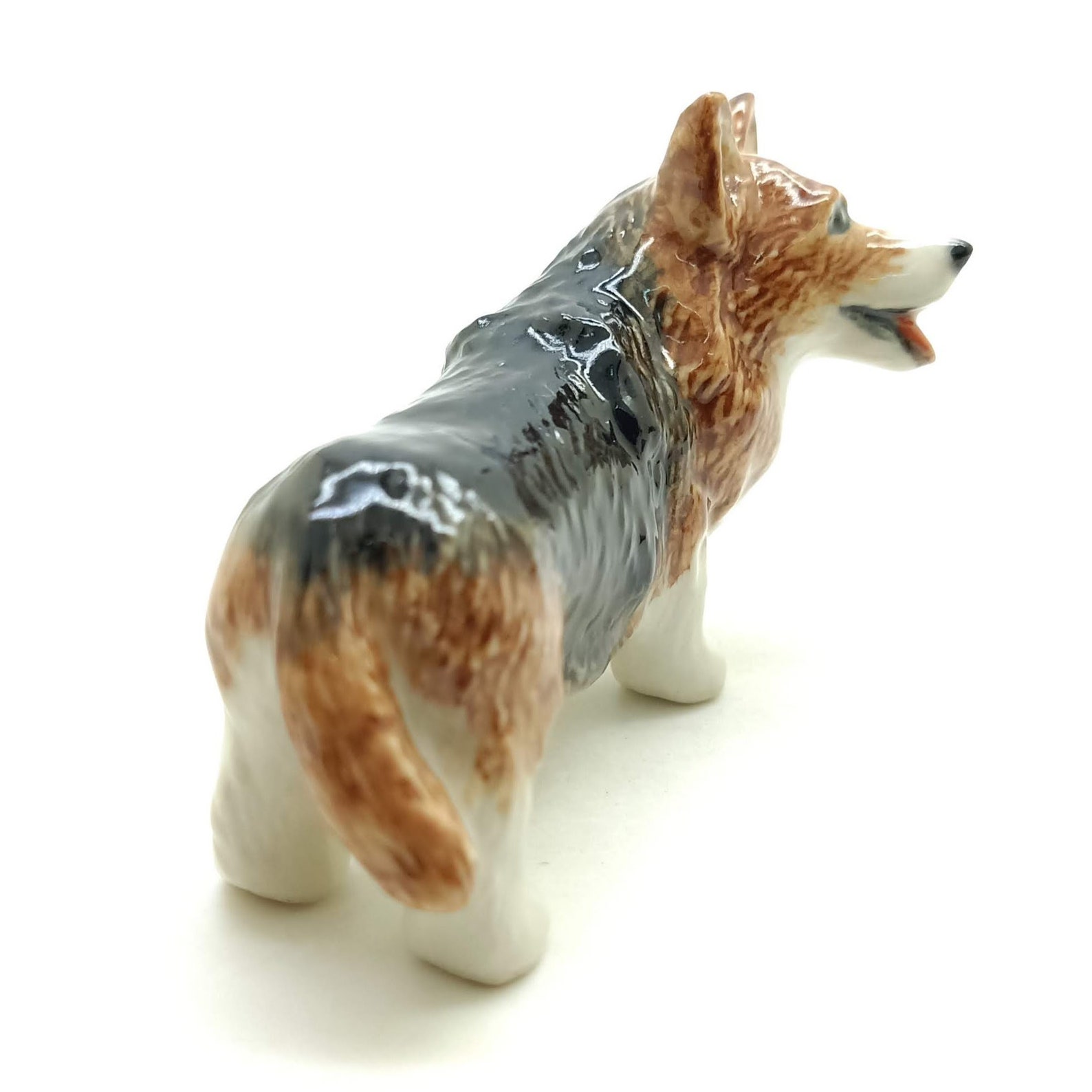 Corgi Dog Figurine Ceramic Animal Miniature Statue | Etsy