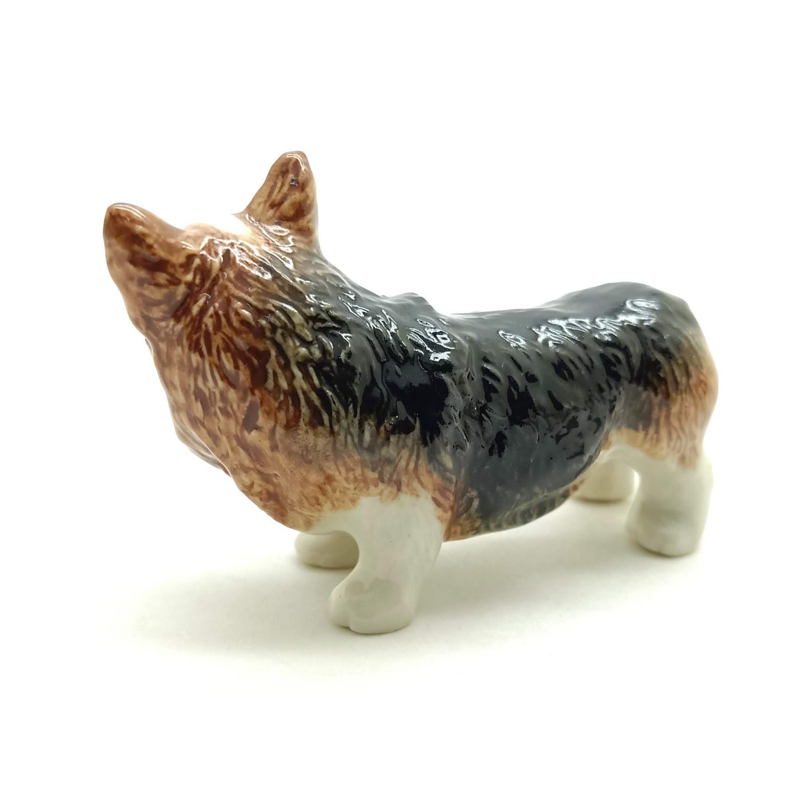 Corgi Dog Figurine Ceramic Animal Miniature Statue | Etsy