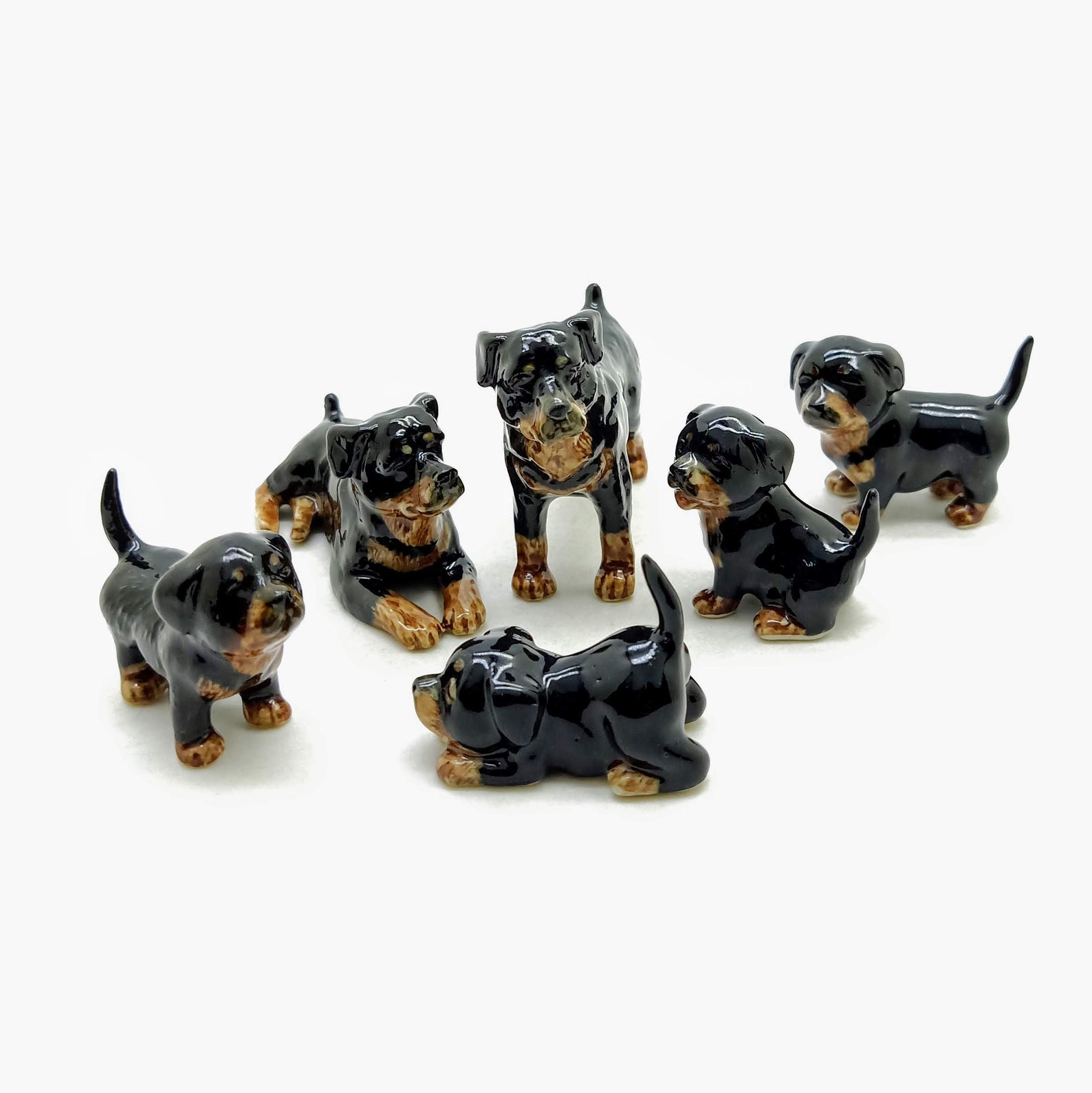 Rottweiler Dog Ceramic Figurines Animal Statue for Dog - Etsy