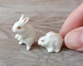 Ceramic White Rabbit | Etsy