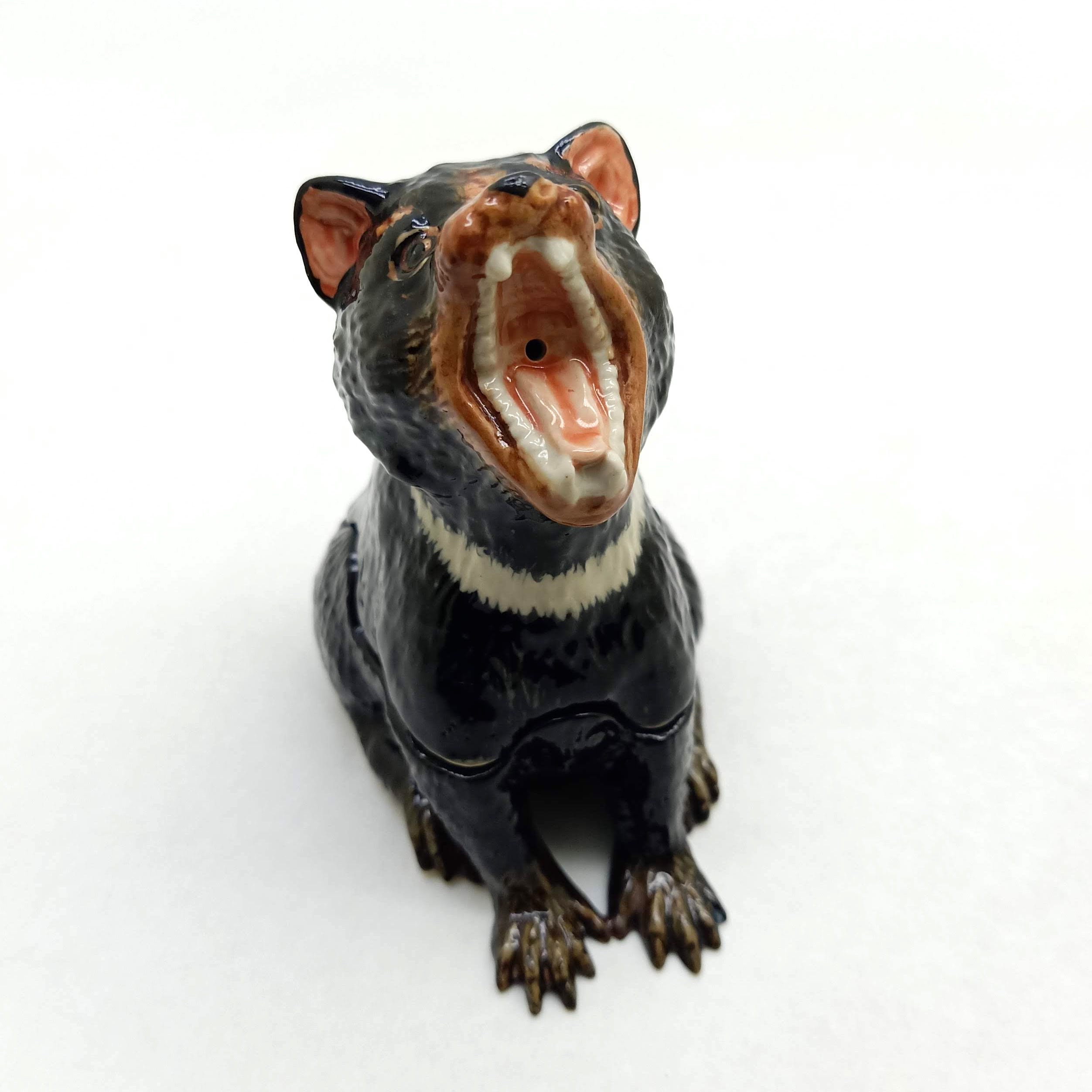 Tasmanian Devil Bear Ceramic Figurine Animal Salt Pepper - Etsy