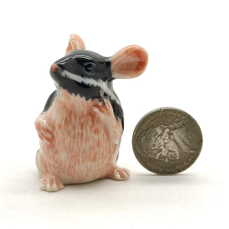 Set of 4 Mice Mouse Rat Ceramic Figurine Animal Miniature - Etsy
