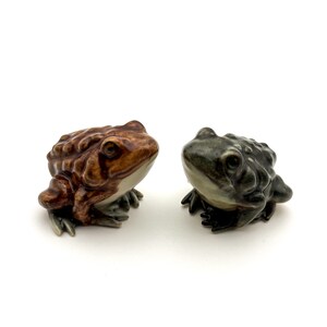 Toad Ceramic Figurine Gift for Amphibian Lovers and Home Decoration ...