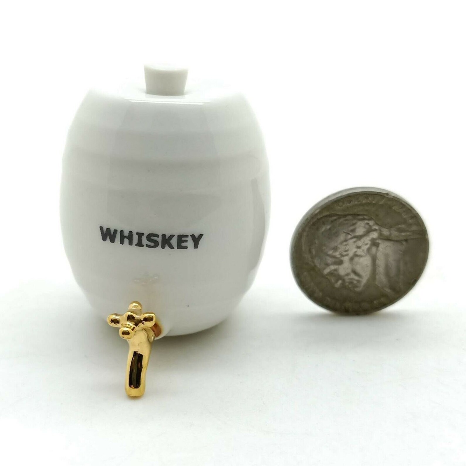 Whiskey Barrel Miniature Ceramic Tank Jar | Etsy