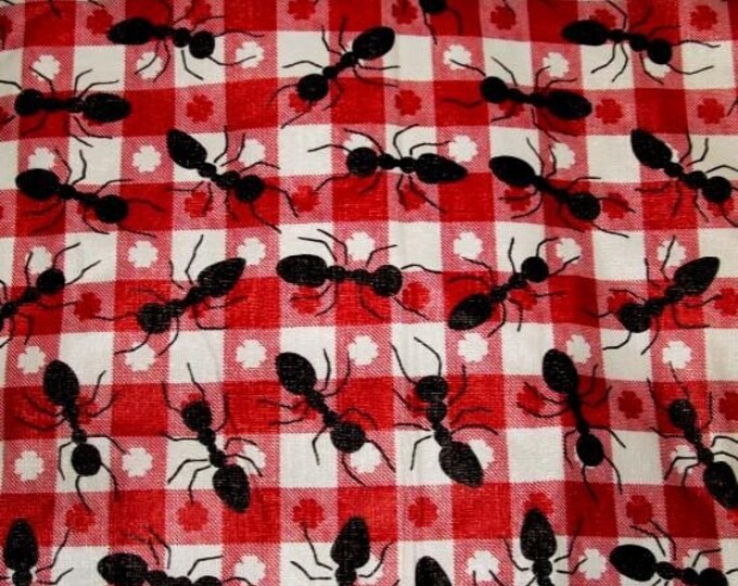 Picnic Ant Oilcloth Vinyl Fabric - Etsy