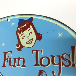 Vintage Reproduction Metal FUN TOYS Roller Skate Sign - Etsy