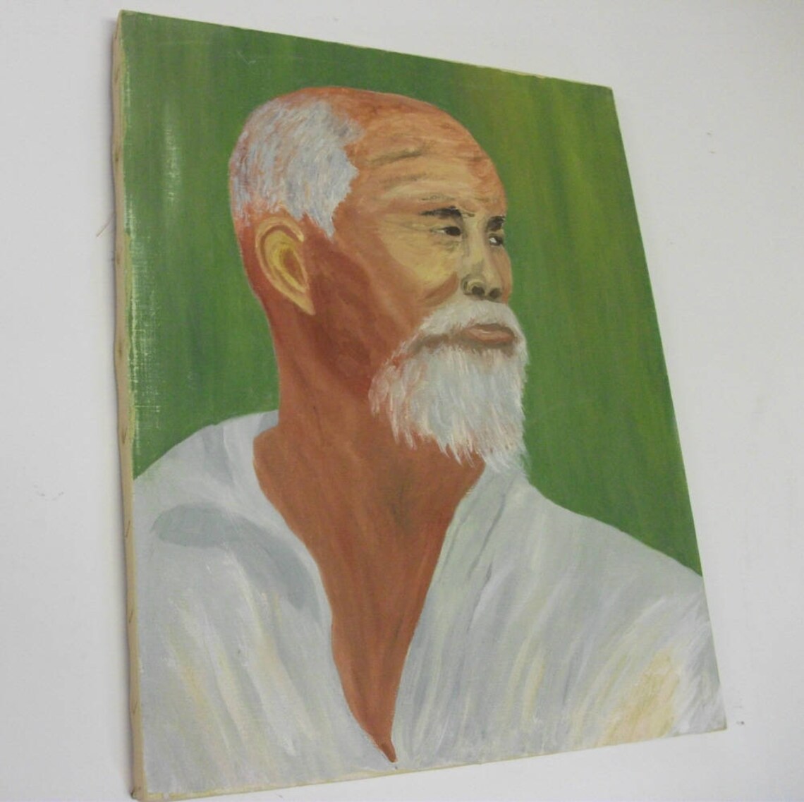 Distressed Vintage Portrait Painting on Stretched Canvas | Etsy