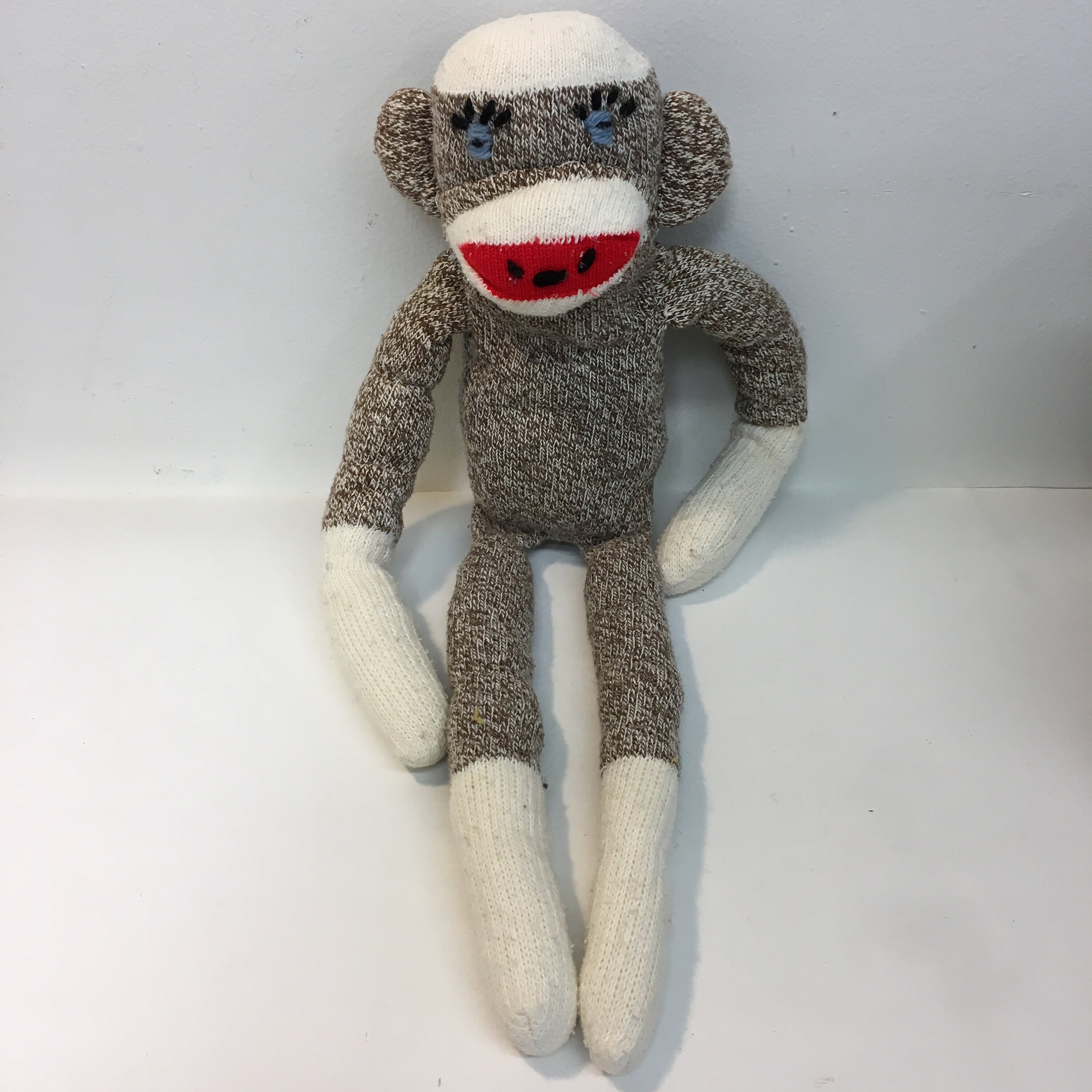 Embroidered Sock Monkey Eyes Clipart