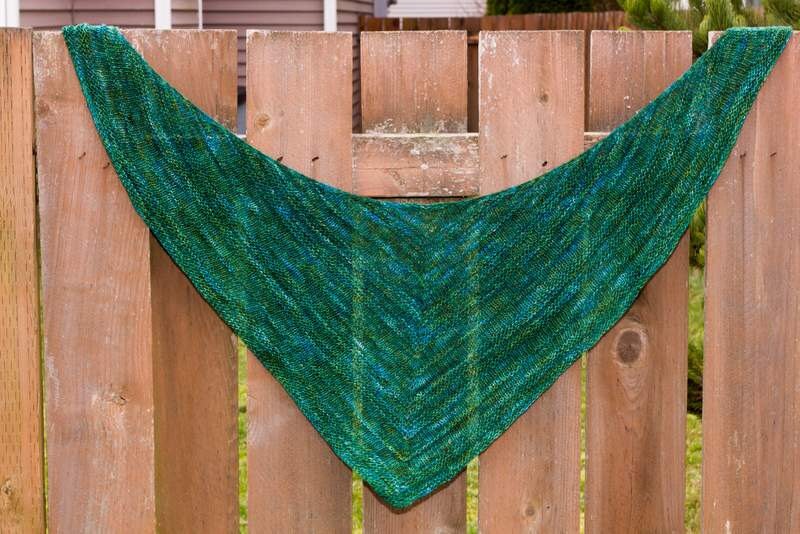 Slightly Purling Shawl PDF Knitting Pattern a Knit & Purl Triangle ...