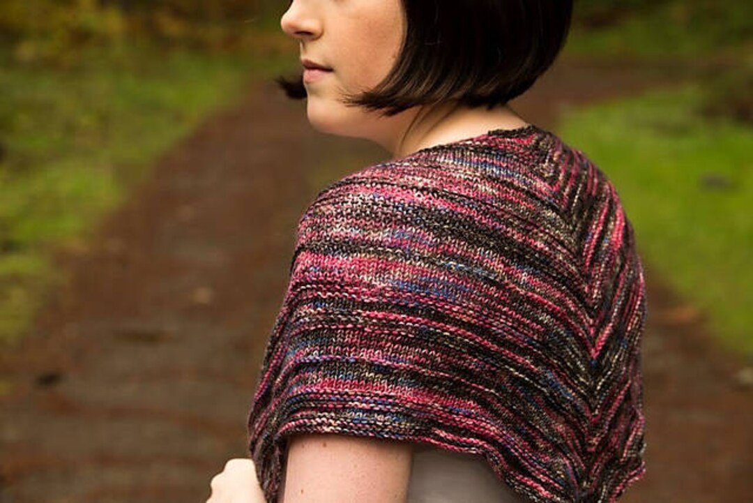 Slightly Purling Shawl PDF Knitting Pattern a Knit & Purl Triangle ...