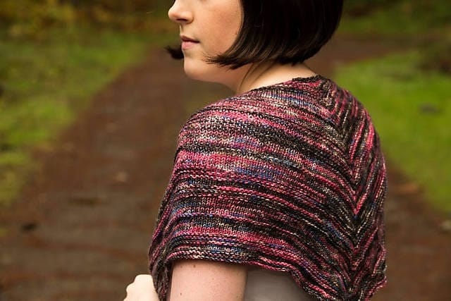 Slightly Purling Shawl PDF Knitting Pattern a Knit & Purl Triangle ...