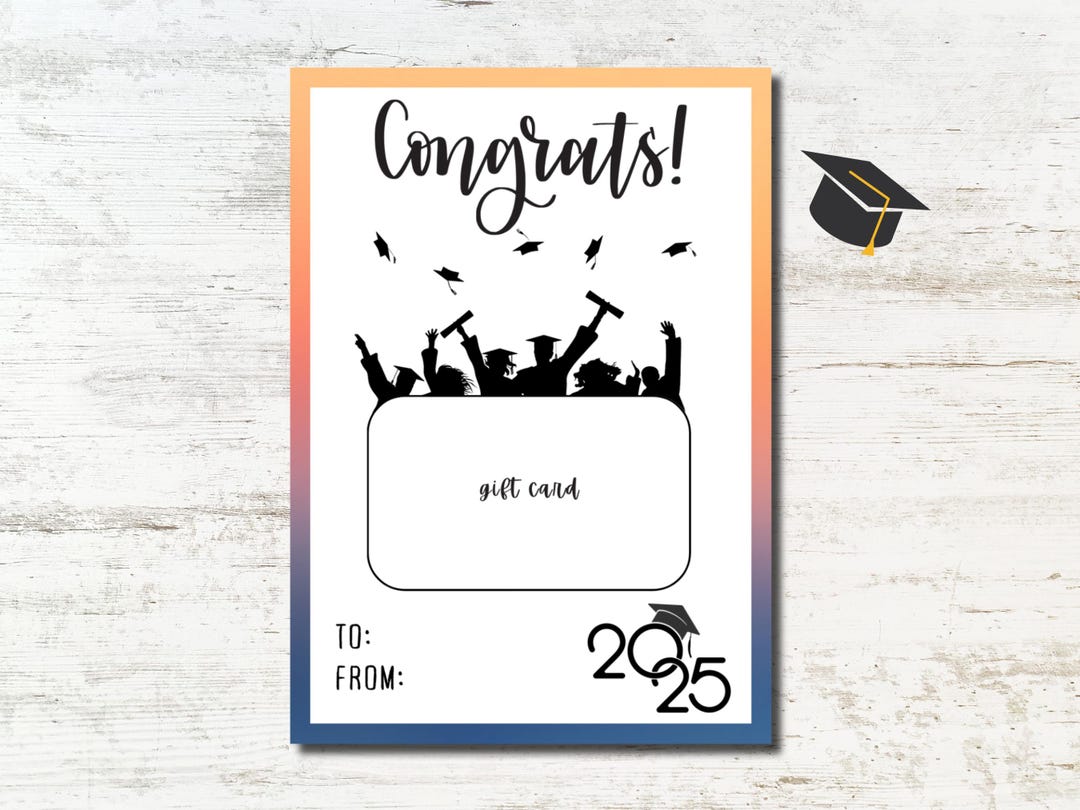 Graduation Gift Card Holder Printable, Graduation Card, Graduation Gift ...