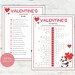 Valentine's Day Crossword Puzzle Game Printable, Valentine's Printable ...