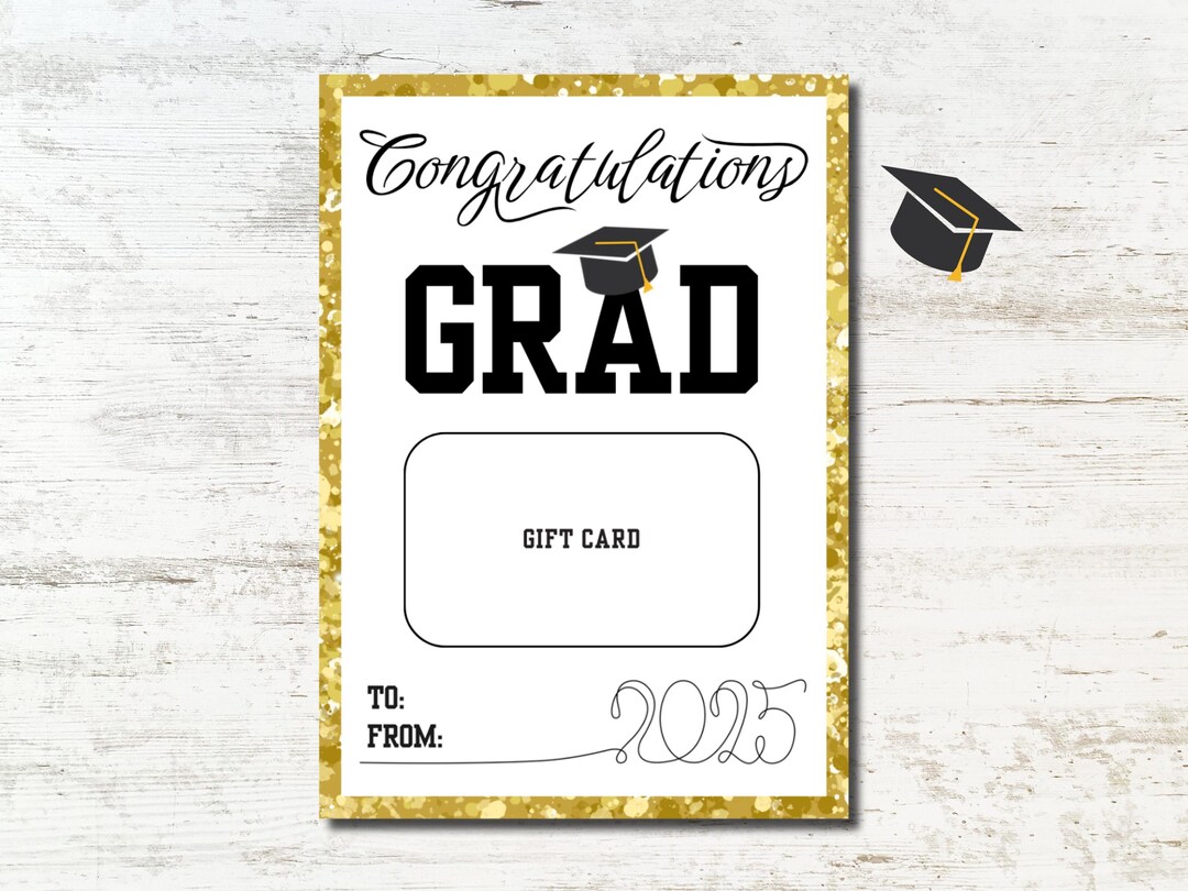 Graduation Gift Card Holder Printable, Graduation Card, Graduation Gift ...