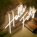 Hello Forty Neon Sign, 40th Birthday Party Decorations, Neon Signs for ...